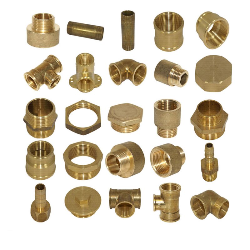 Messing Fittings in verschiedenen Größen und Ausführungen, 7,93