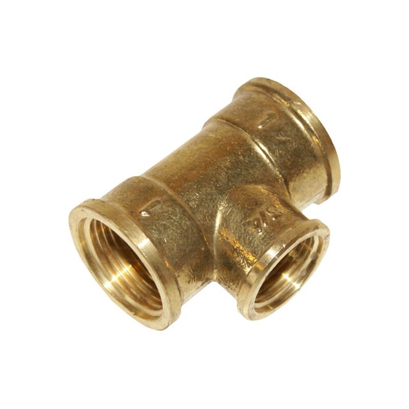 Messing T-Stück reduziert 3/4" x 1/2" x 3/4", 8,86