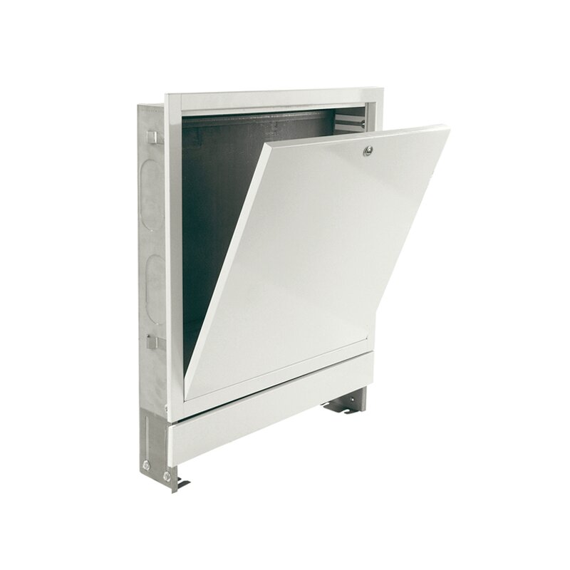 Verteilerschrank 550 mm Unterputz 4-5 Heizkreise weiß lackiert H:, 89,25